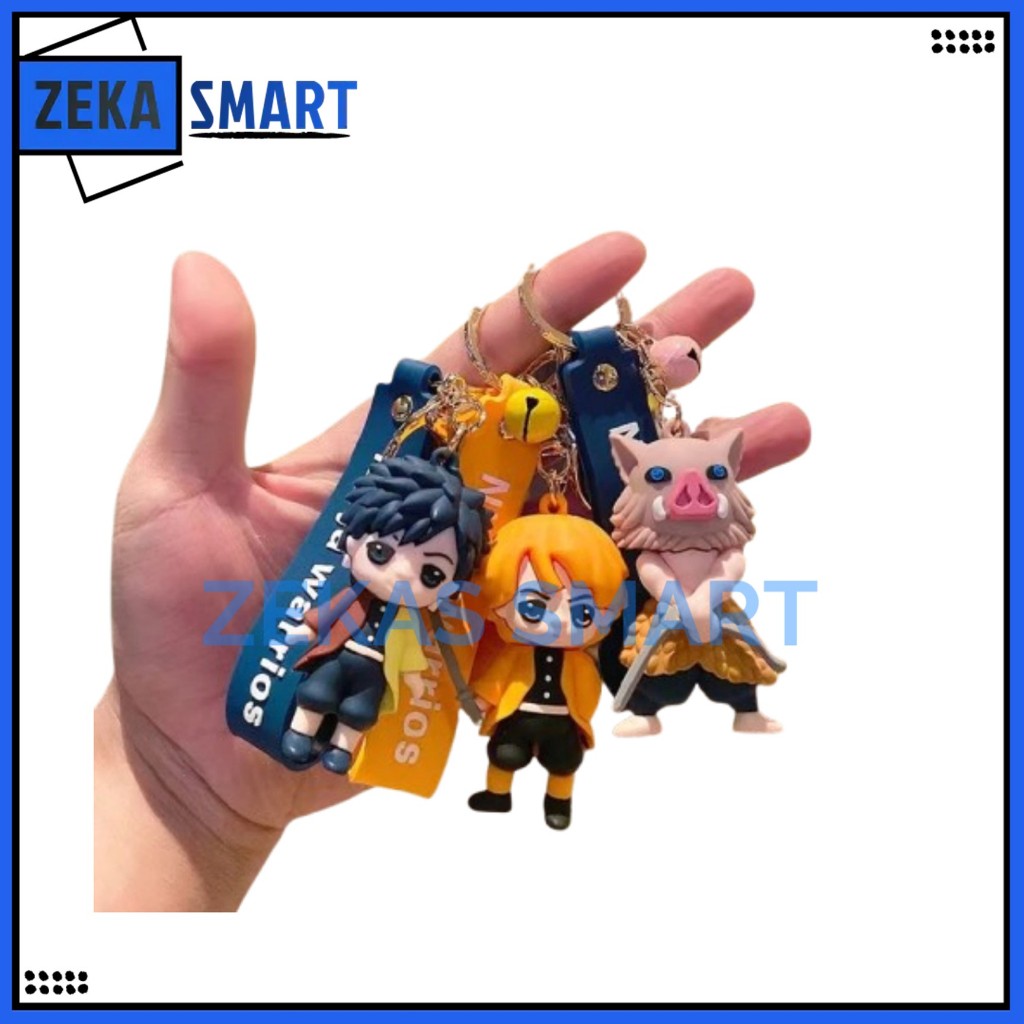 GANTUNGAN Demon Slayer key chain, character key chain bag accessories ...