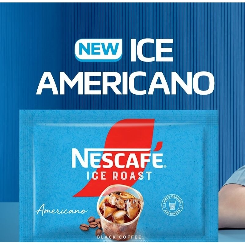 NESCAFE Ice Roast Americano Instant Black Coffee contains 10's@ 2 gr ...