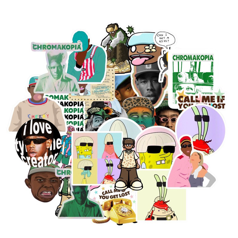 Tyler The Creator Sticker Packs 30+ Pcs Waterproof Vinyl Material ...