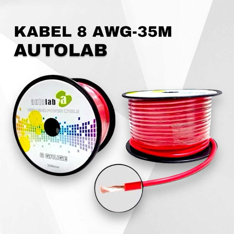 AUTOLAB 8 AWG Power Cable 1 ROLL Speaker Cable | Shopee Malaysia