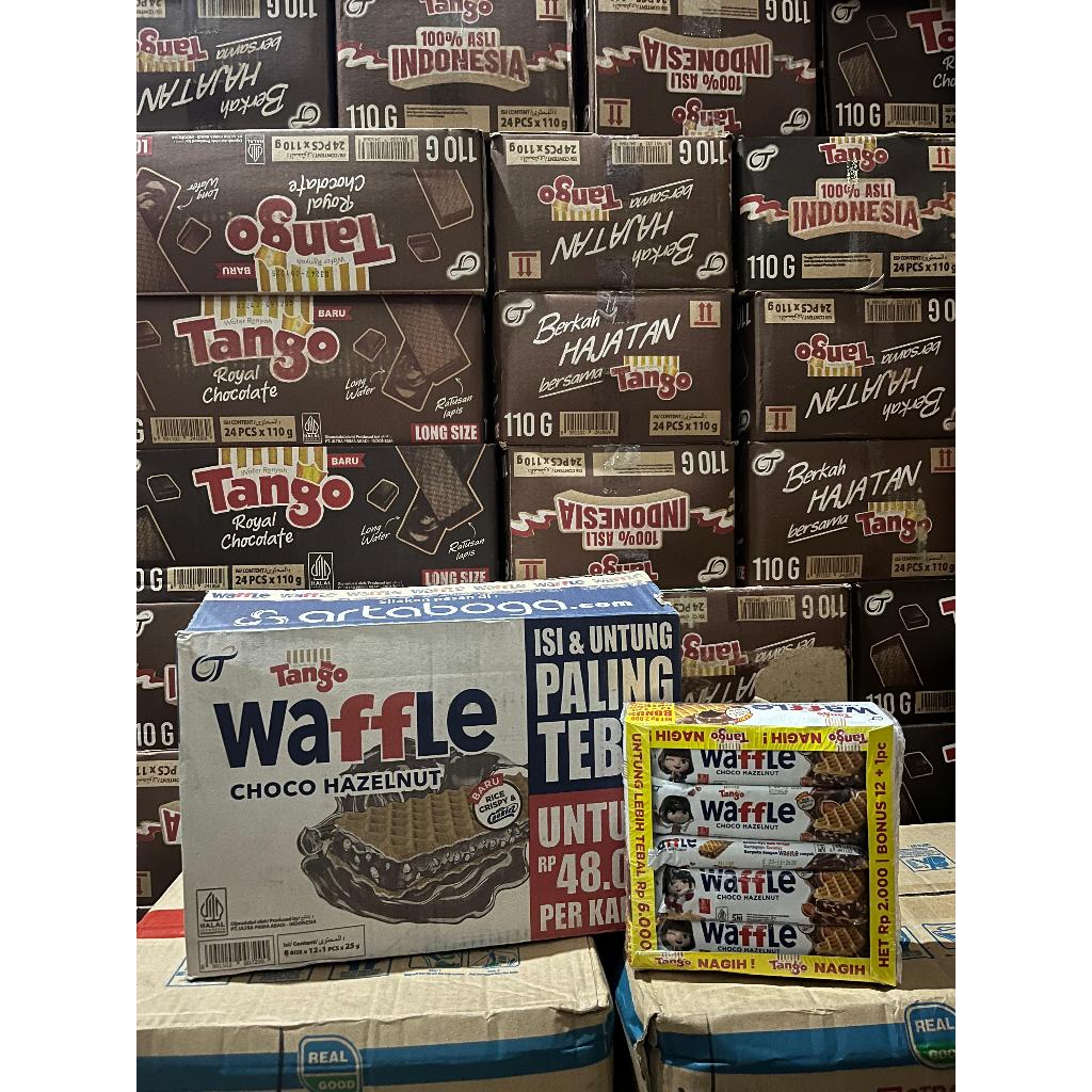 Tango waffle hazelnut 25 grams 1 box contains 8 boxes 1 box contains 13 ...