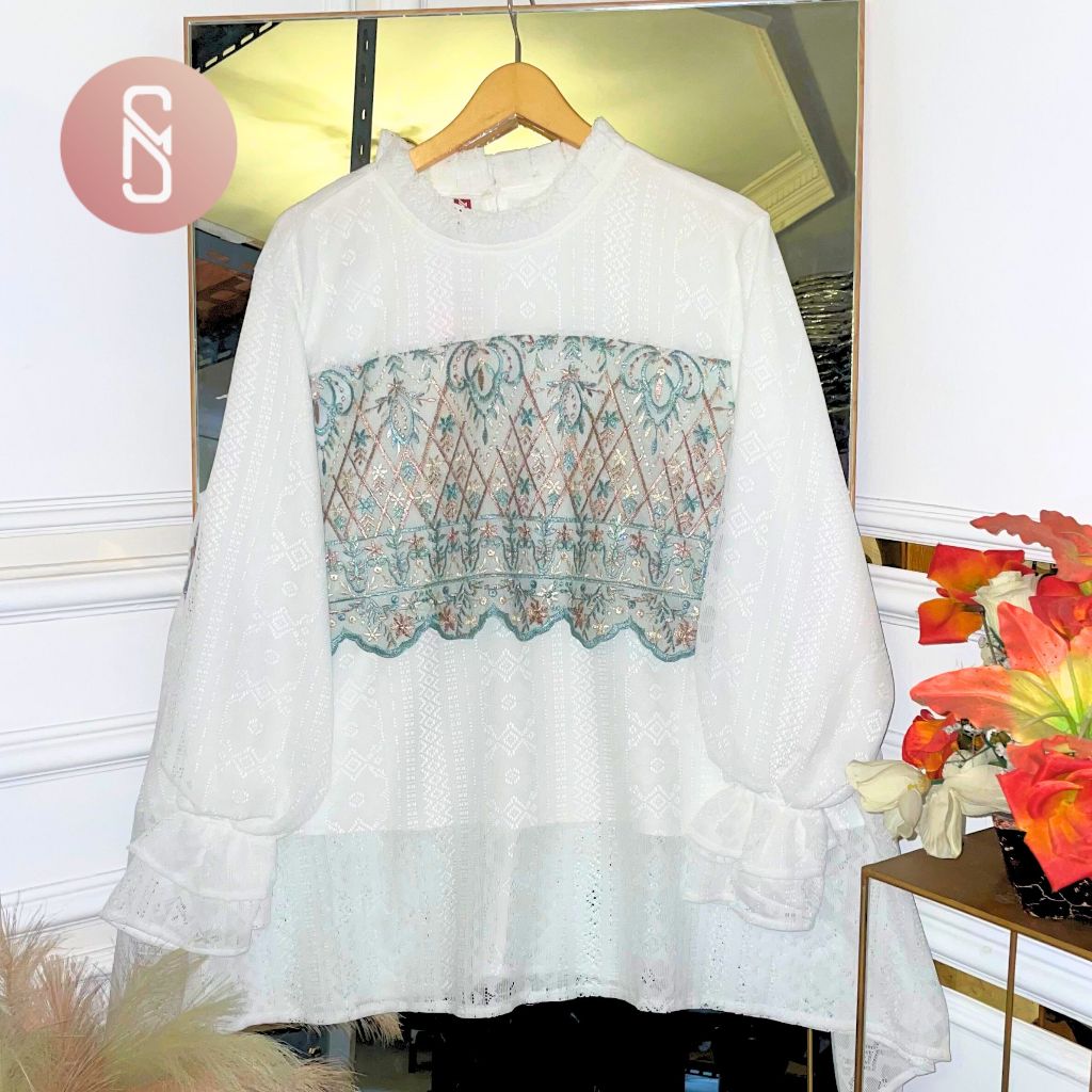 Myshawl Daivy Ayana Top Jumbo Brukat tille Casual Motif Contemporary ...