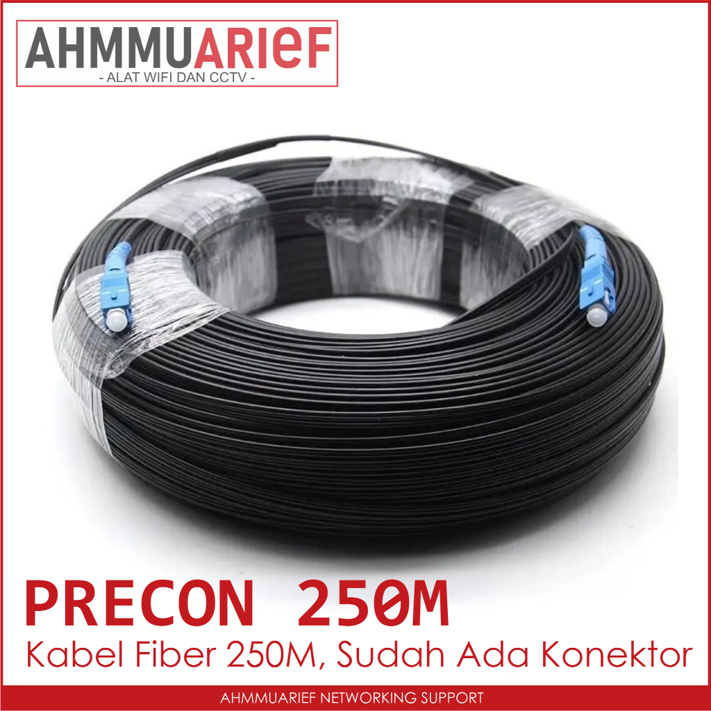 Precon CABLE 250M 250 M METER OPTICAL FIBER CABLE DROPCORE SM 1 CORE ...