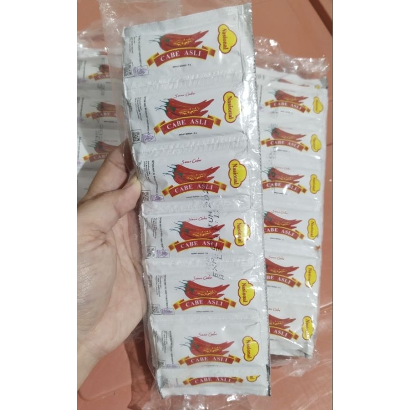 National chili sauce sachet contains 24 sachets x 9gr | Shopee Malaysia