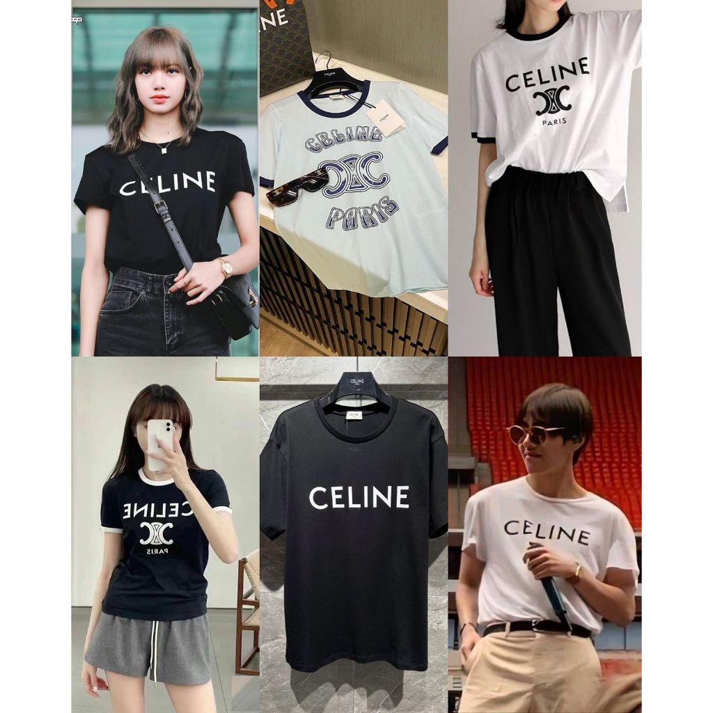 CLN Paris Logo & Font Cotton Tshirt | Shopee Malaysia