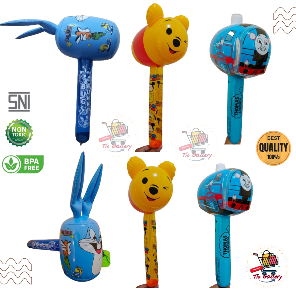 Character Hammer Balloon Children's Toy | Rabbit, Thomas & Winnie The ...