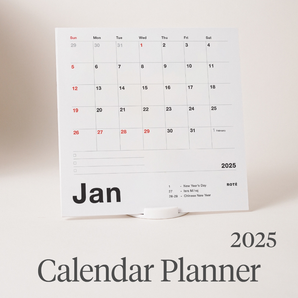 Aesthetic 2025 desk calendar | Sitting calendar | Calendar planner desk ...