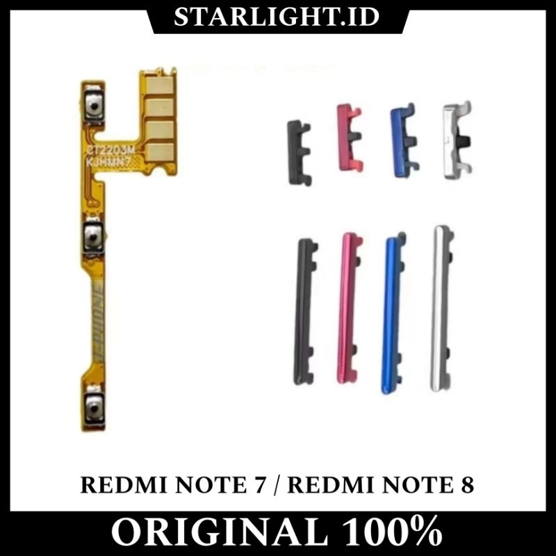 TOMBOL Outer BUTTON POWER ON OFF VOLUME + FLEXIBLE FLEXIBLE POWER ON OFF VOLUME XIAOMI REDMI ...