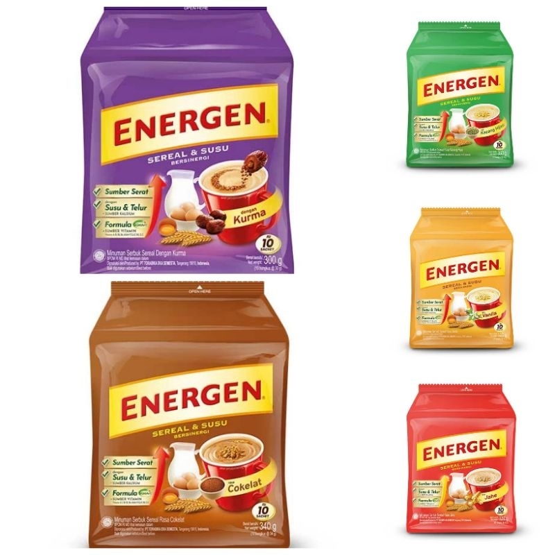HIJAU Energen in bag Cereal & Milk Synergy Dates Chocolate Green Beans ...