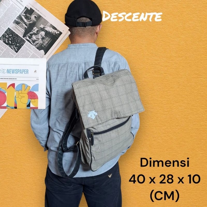 Ranselbag DESCENTE ORIGINAL SECOND DESCENTE BACKPACK BAG | Shopee Malaysia