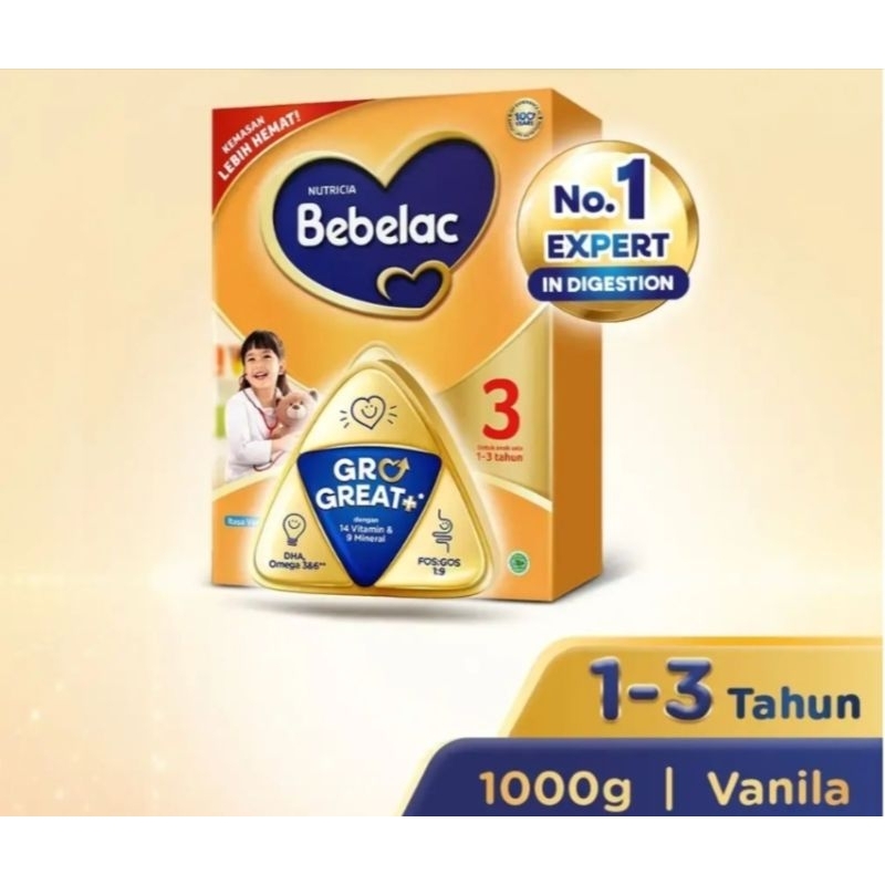 Bebelac Growth Milk 3 1000 grams | Shopee Malaysia