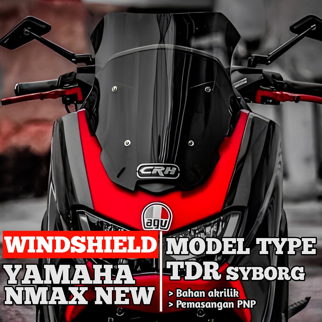 Nmax Windshield Visor TDR Model SYBORG Windshield Yamaha Nmax Model TDR ...