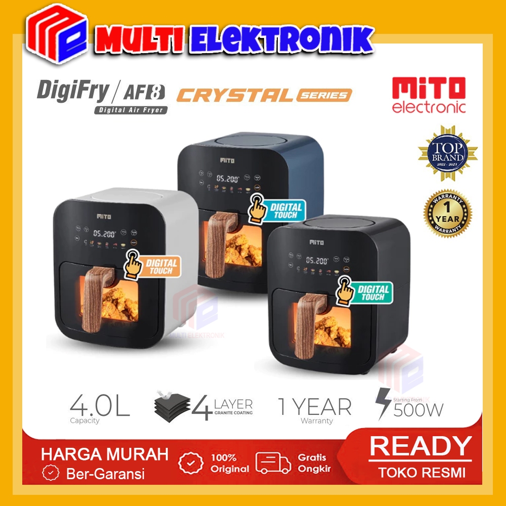 Mito Air Fryer AF8 / AF 8 Transparent Pan Container Capacity 4 Liter ...
