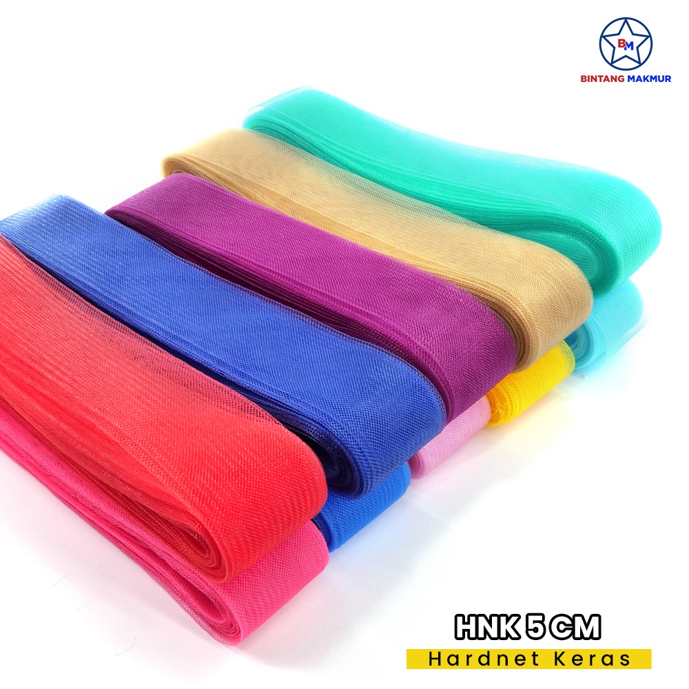 Bintang Makmur - 5cm Hardnet / Yure Ribbon / Thick Mesh Ribbon / Stiff / Hard Per Meter | Shopee ...