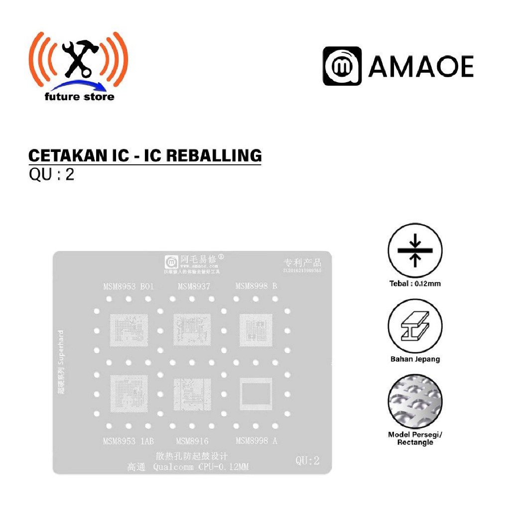 ORIGINAL BGA AMAOE CPU QUALCOM IC MOLD (QU2) | Shopee Malaysia