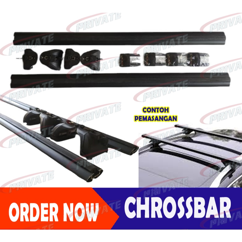 Universal Car Crossbar - Car Roofrack Cross Bar Legs | Shopee Malaysia