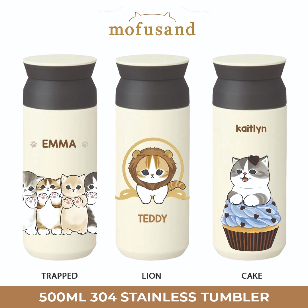 Tumbler Mofusand Paint Custom Name Stainless 500ml | Shopee Malaysia