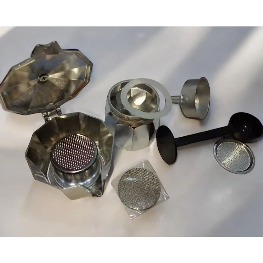 MESIN Rahcof Mokapot Upgrade Modification ala 9 lines using 4 cups ...