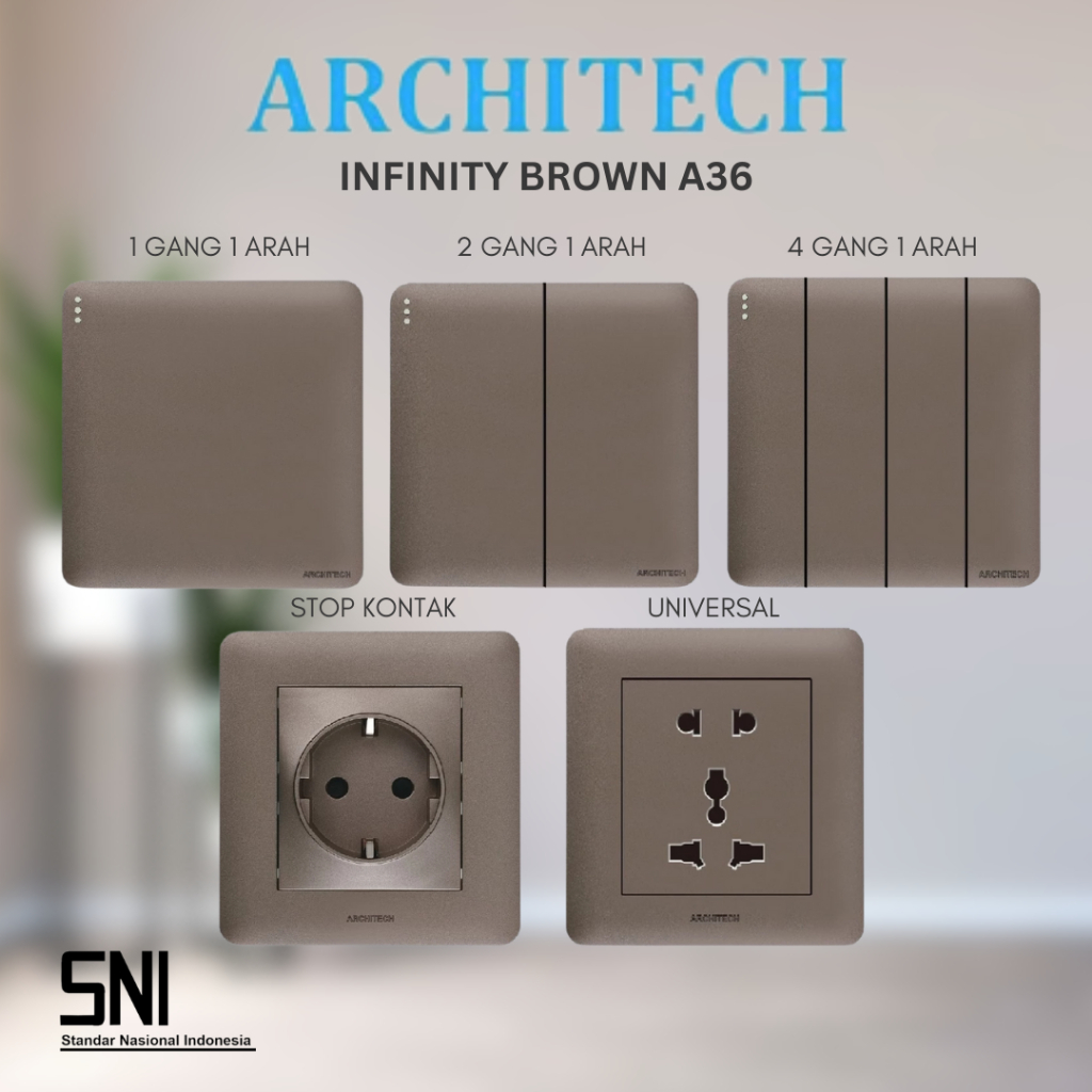 Architech BROWN INFINITY SWITCH / CONTACT STOP / SWITCH / HOUSE SWITCH ...