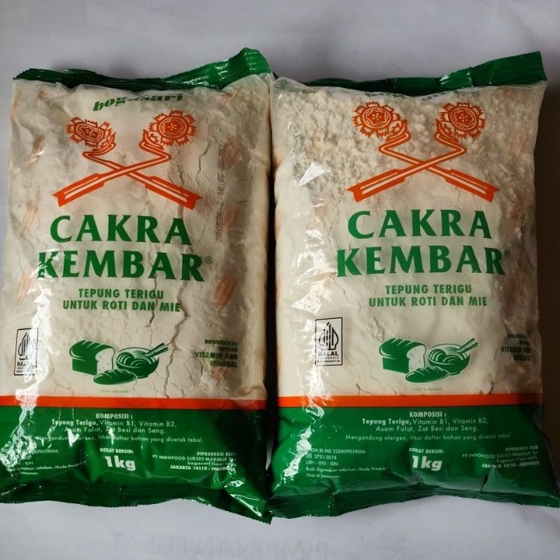 Twin Chakra Bogasari Wheat Flour 1kg (2 PCS) | Shopee Malaysia