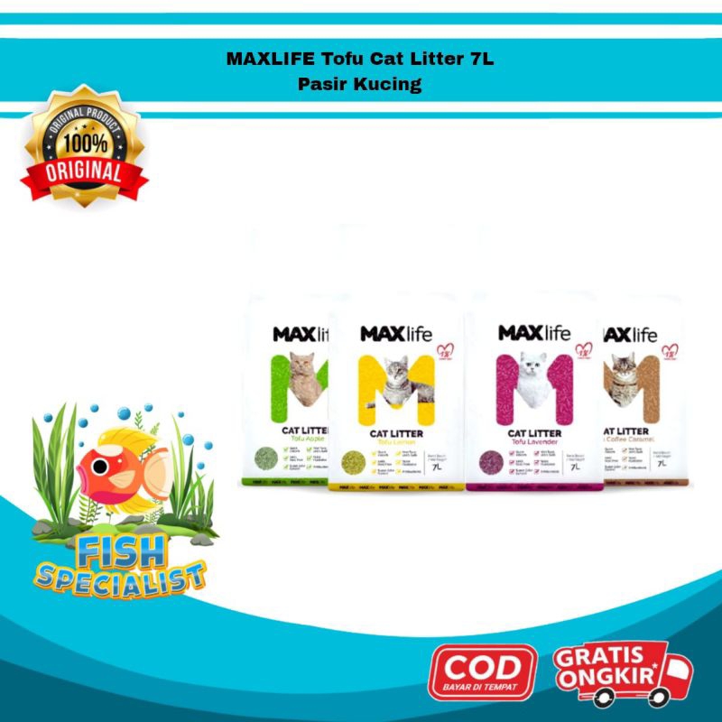 Instant MAXLIFE TOFU CAT LITTER 7L CAT Sand Max Life Cats Liter ...