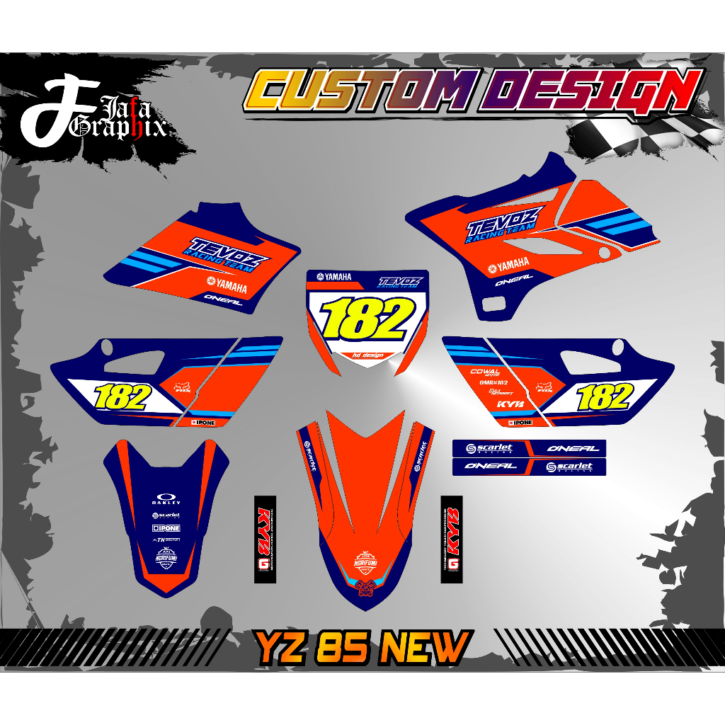 RBT Yamaha YZ 85 NEW FULL BODY DECAL STICKER/RTBT STICKER FREE CUSTOME ...
