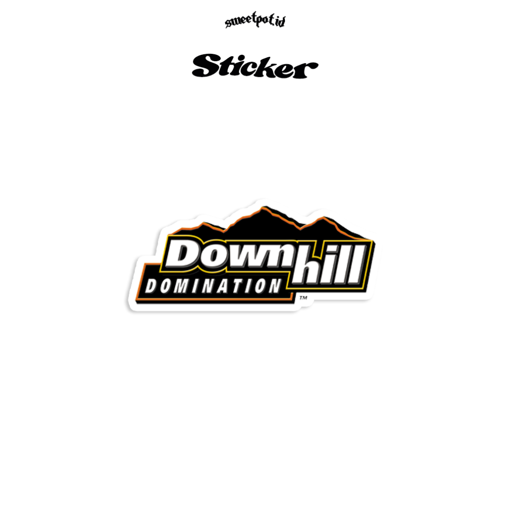 "DOWNHILL Dumination" STICKER / HELMET STICKER / LOCAL BRAND STICKER ...