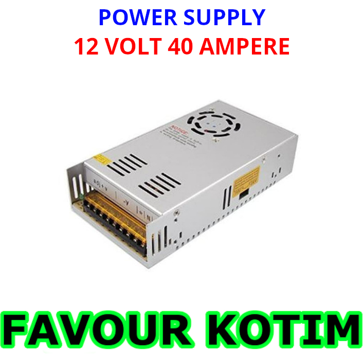 Power SUPPLY ADAPTER TRANSFORMER 40A 40 AMPERE 12V CCTV LED STRIP ...