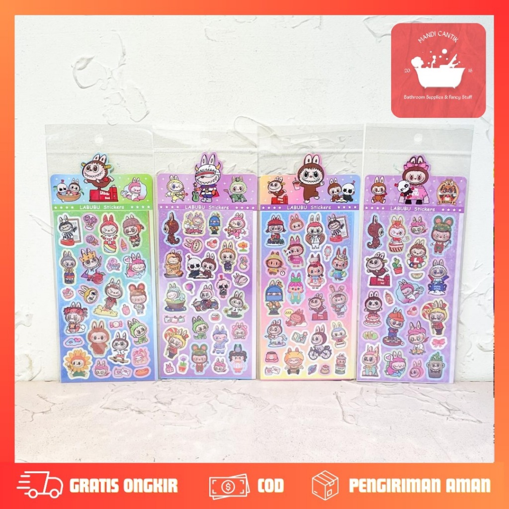 Sticker 1 sheet labubu DM-R ST-1723 / labubu have a seat v1 v2 Sticker ...