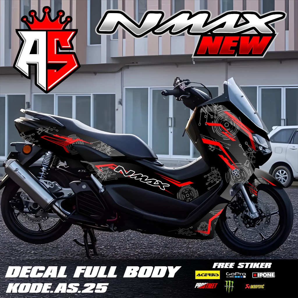 Yamaha Nmax 155 New FullBody Decal Sticker 2020 2021 2022 2023 2024 New ...