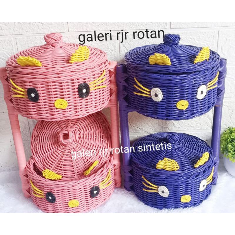 Aesthetic kitchen spice rack and rattan onion rack and multi-purpose ...