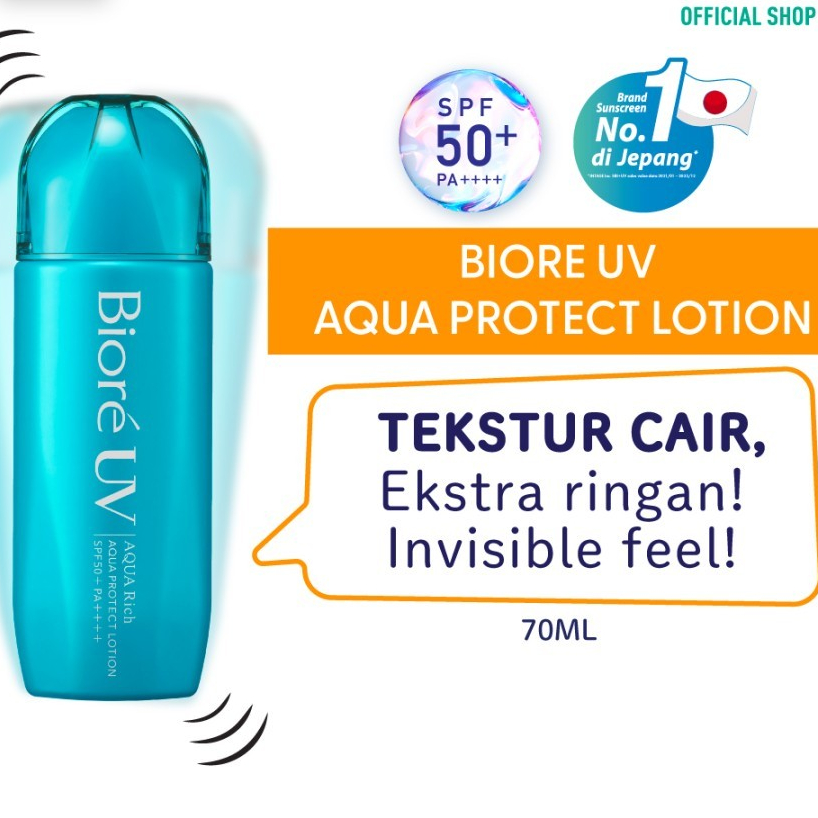 Biore UV Aqua Rich Aqua Protect Lotion Skin Care SPF 50+ PA+++ 70 ml ...