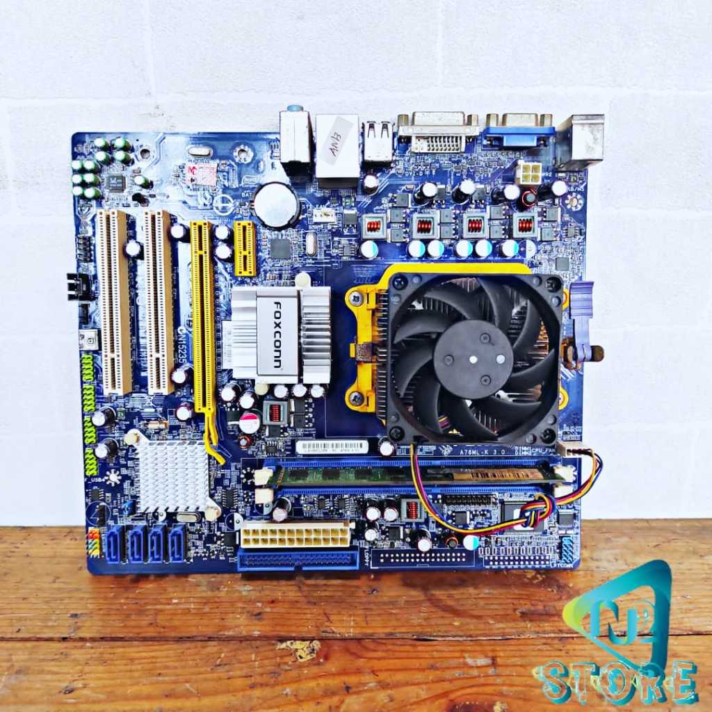 Foxconn a76ml-k 3.0 AM3 socket Motherboard | Shopee Malaysia