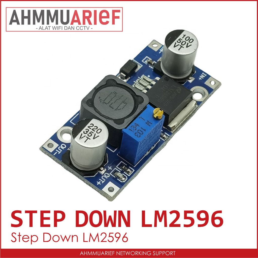 Step DOWN POWER SUPPLY ADJUSTABLE MODULE LM2596 DC TO DC VOLTAGE ...