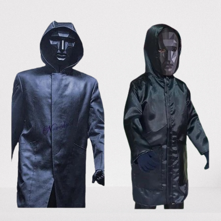 FrontMan Sqiud Game Character Costume FrontMan Cloak Halloween Costume ...