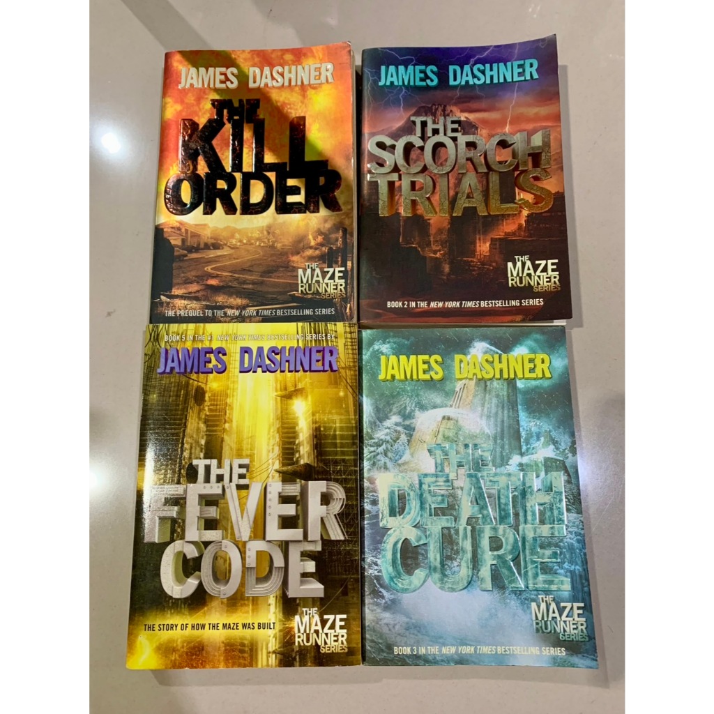 James Dashner - The Maze Runner Series Killer Order Scoch Trial Death ...