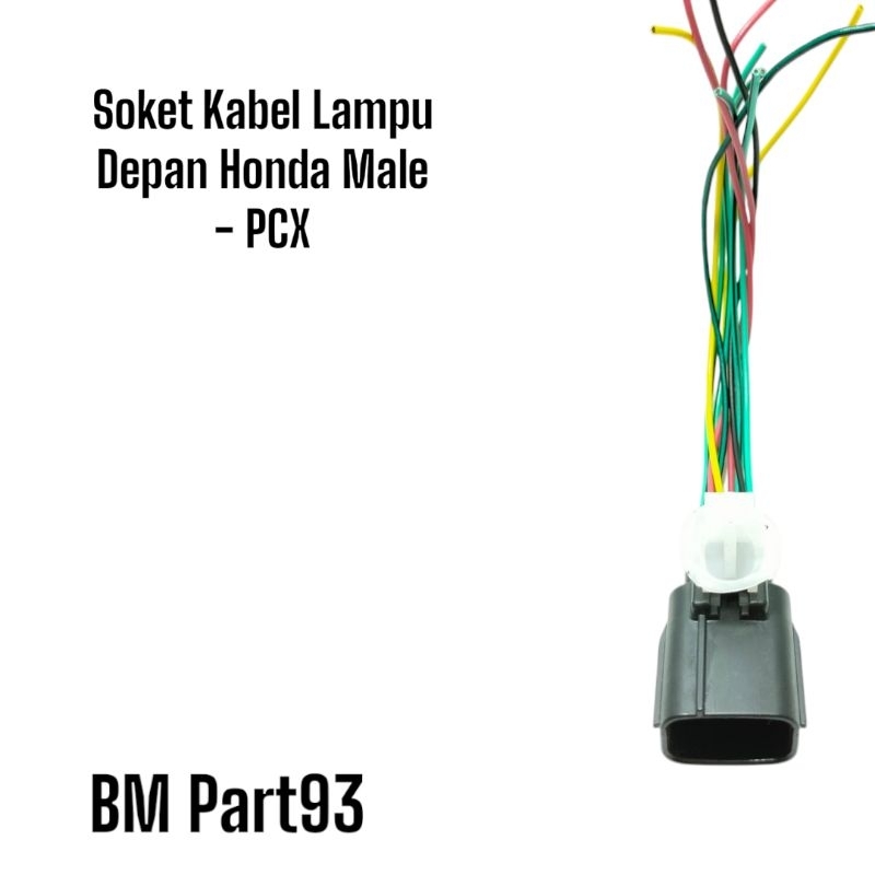 Honda PCX Male Pin 10 Headlight Cable Socket | Shopee Malaysia
