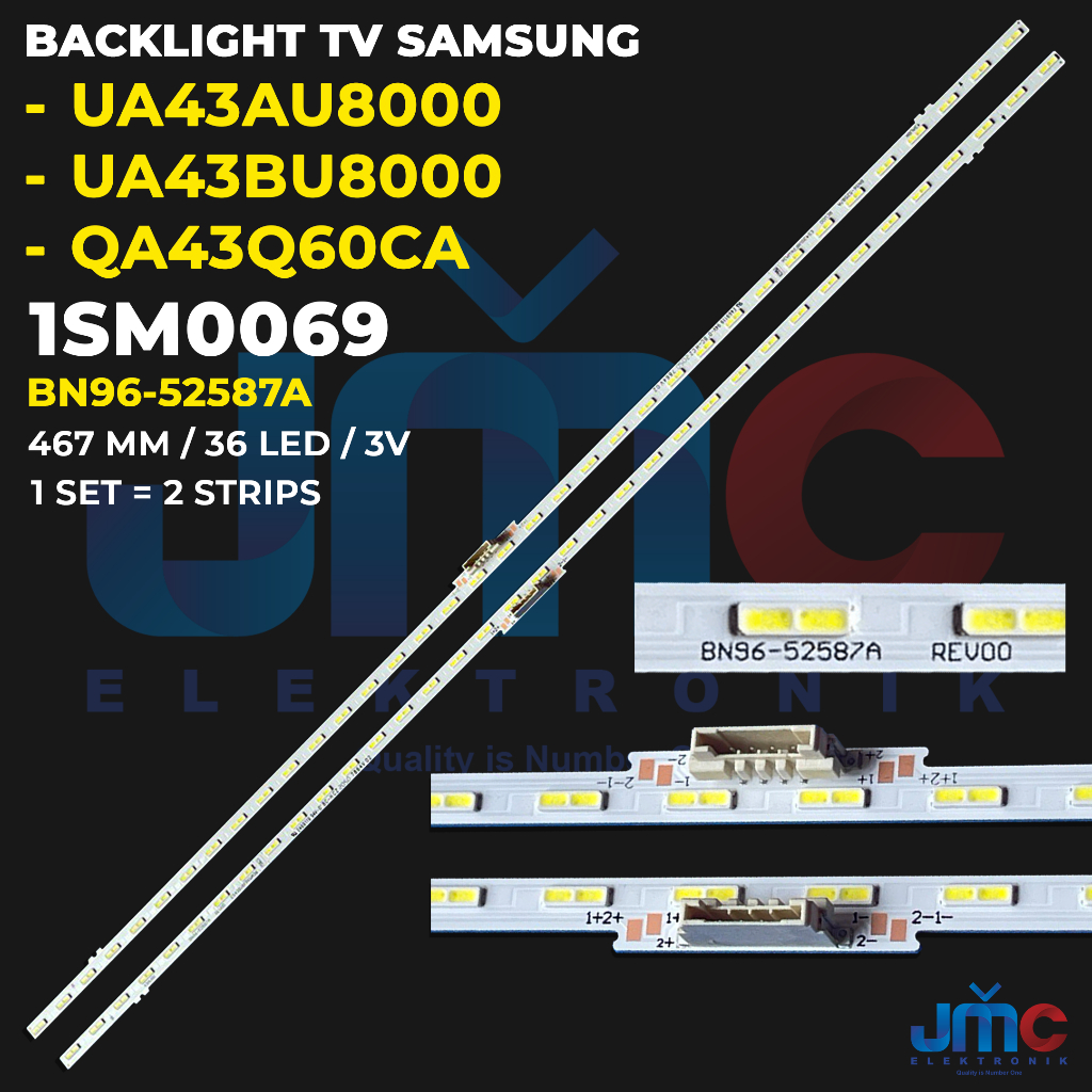 Samsung TV Backlight 43 Inch UA43AU8000 UA43BU8000 QA43Q60CA BN96-52587A | Shopee Malaysia