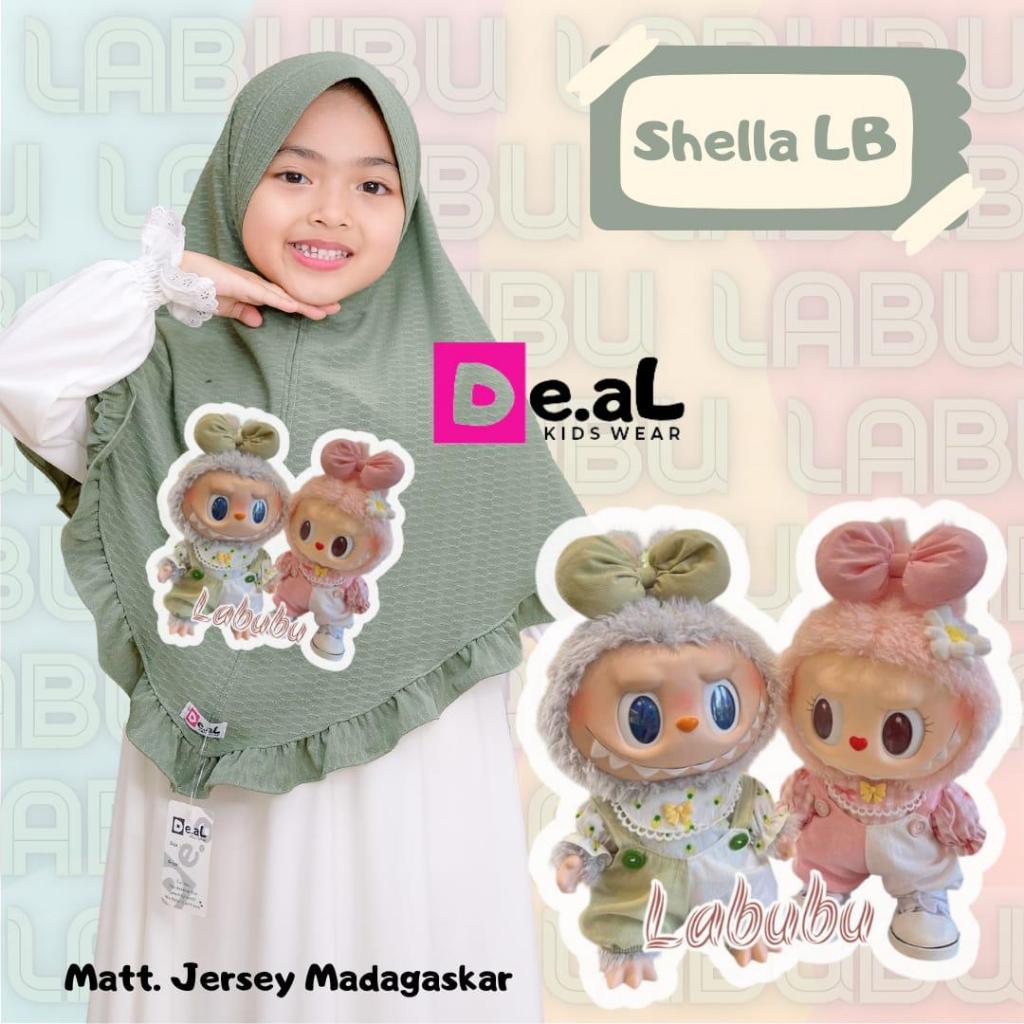 Labubu shella Jersey Children's Hijab | Shopee Malaysia