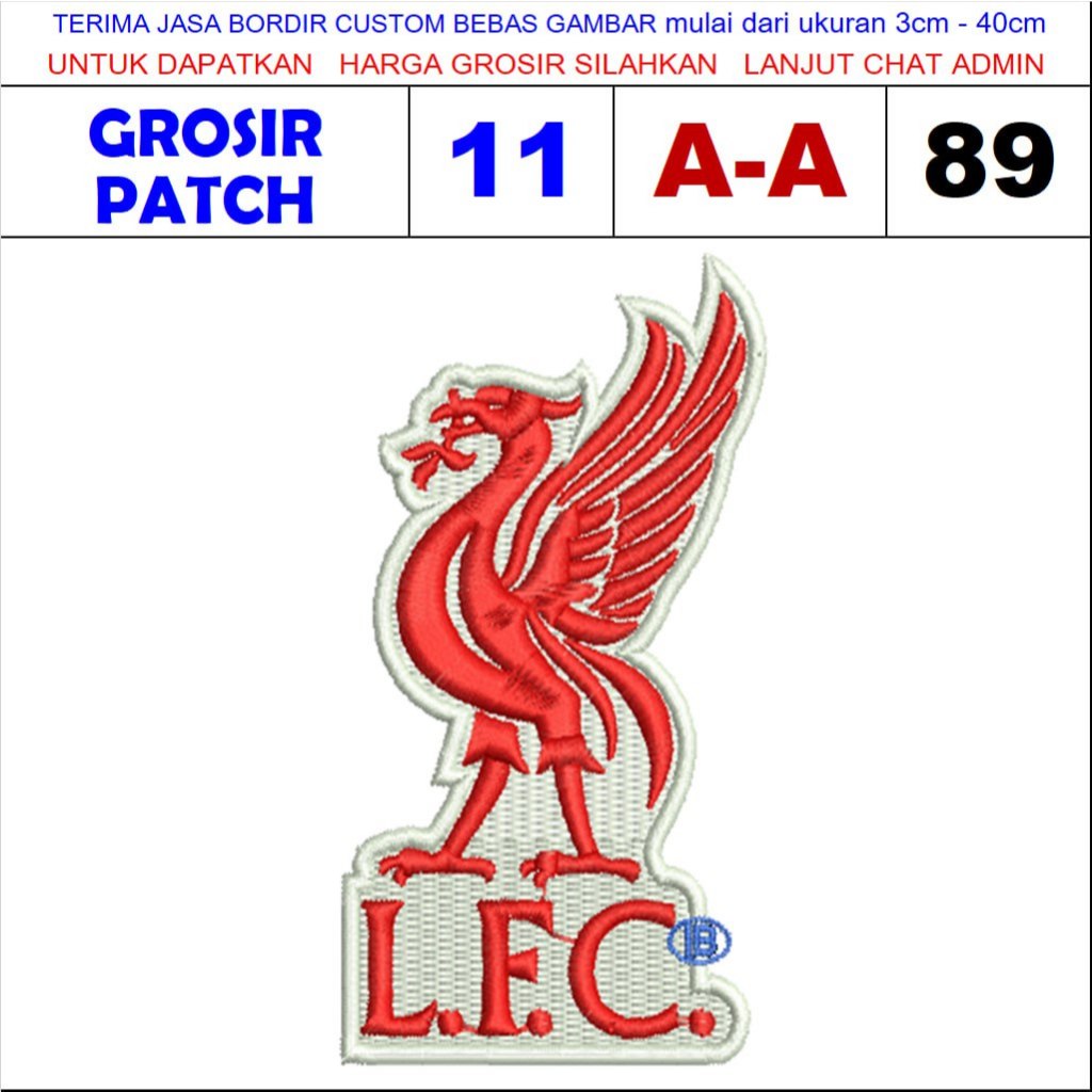 Premier LEAGUE- ENGLISH LIVERPOOL NEW-2025 FOOTBALL LOGO EMBROIDERED ...