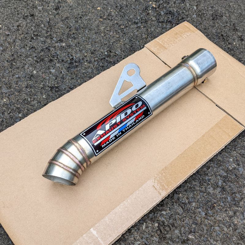 Canister pipe exhaust Apido tube type 51mm for Wave 100 110 125 Xrm 100 ...
