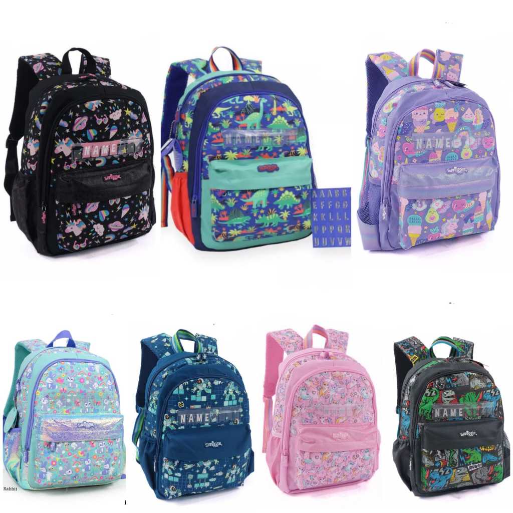 Smiggle Kindergarten Junior Backpack School Backpack / Unicorn Cat Car ...