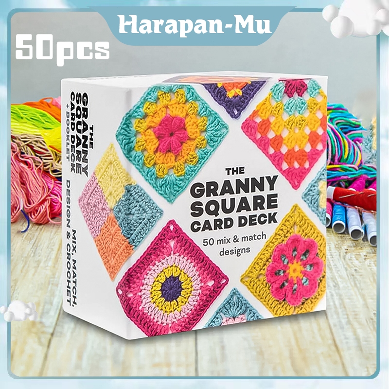 The Granny Square Card Deck 50pcs Granny Square Crochet Pattern ...