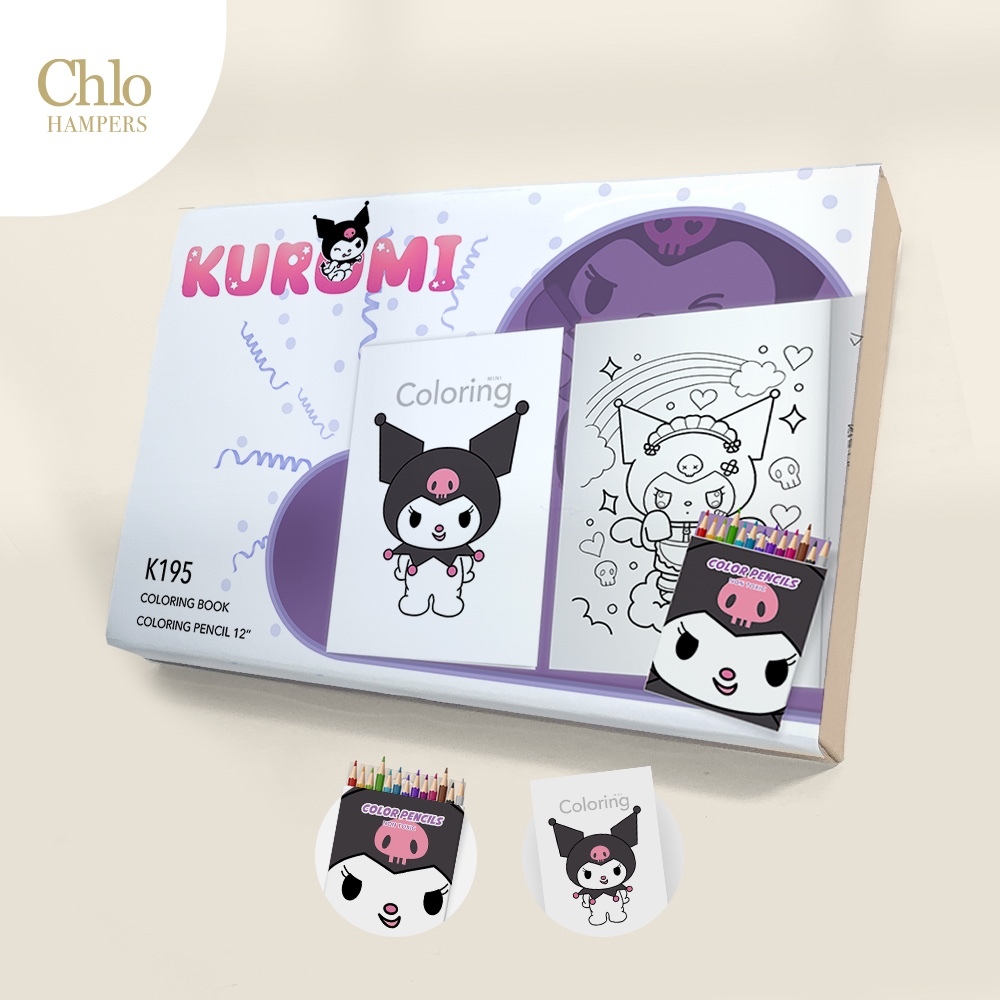 K195 Kuromi - Girls' Birthday Souvenir Coloring Book and Activity ...