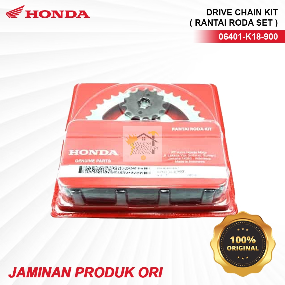 Original AHM Astra Honda Motor Drive Chain Kit (Wheel Chain Gear Set ...