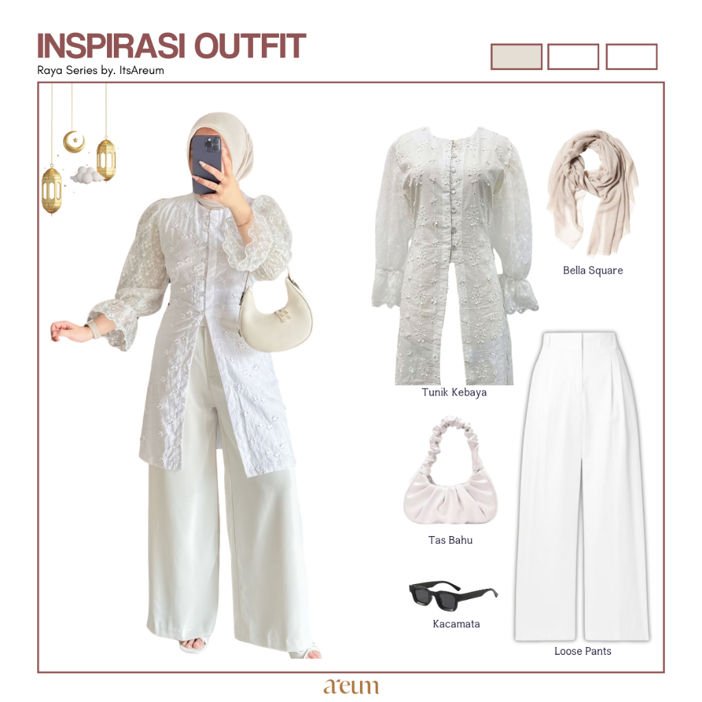 Ar-raya SERIES 3 | One Special Set for Hari Raya Basic (Tunic Kebaya ...