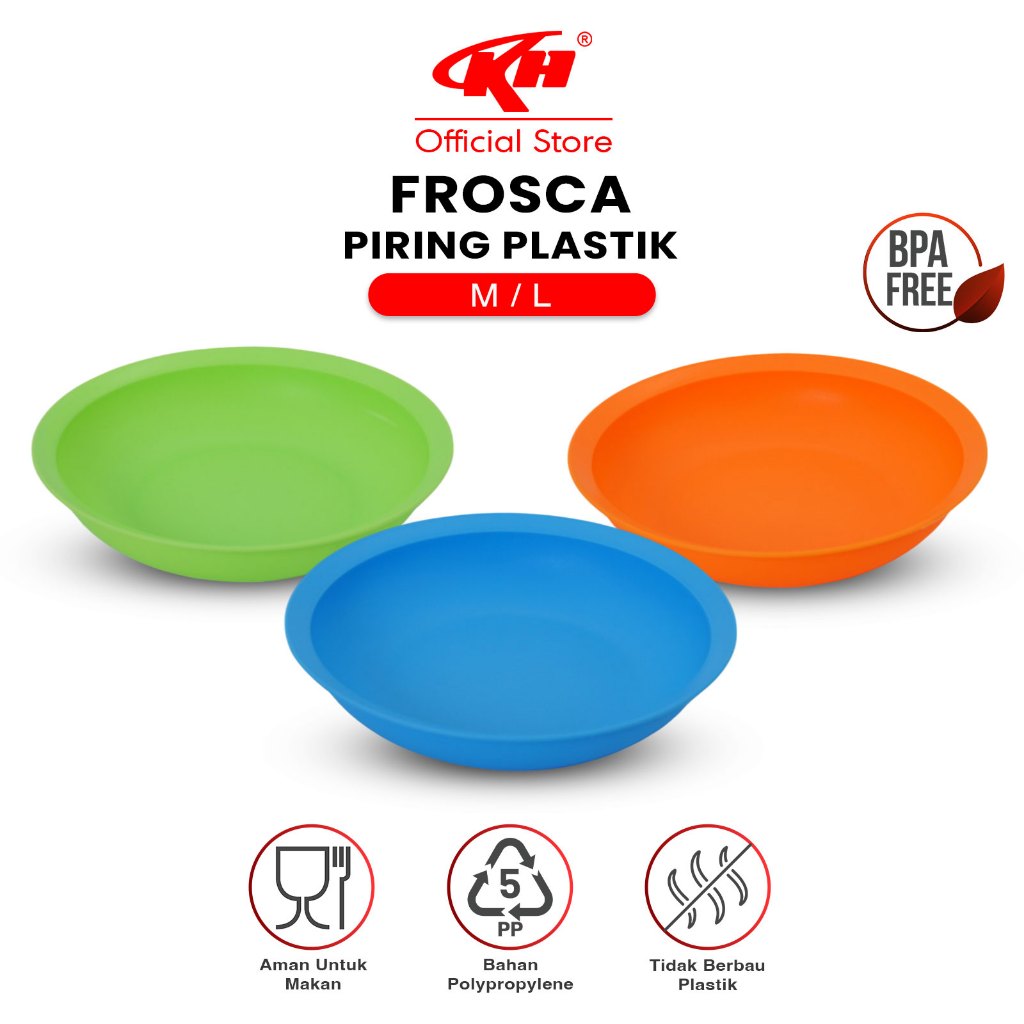 Kh Frosca Plate Size ML Plastic Food Safe Plate | Shopee Malaysia