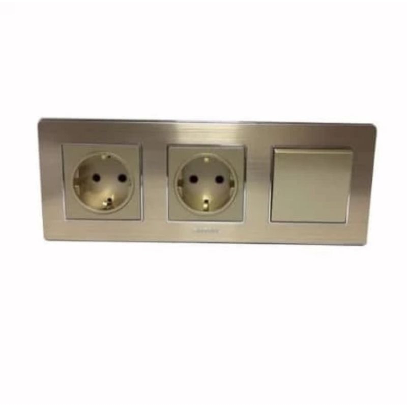 Boton 3 Gang switch socket + socket + K2 GOLD ankle | Shopee Malaysia