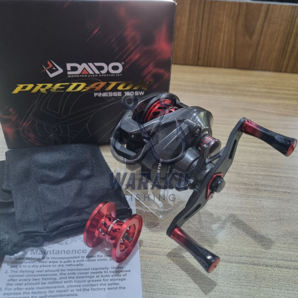 Daido PREDATOR Finesse 150SW Double Spool Baitcasting Reel - Super ...