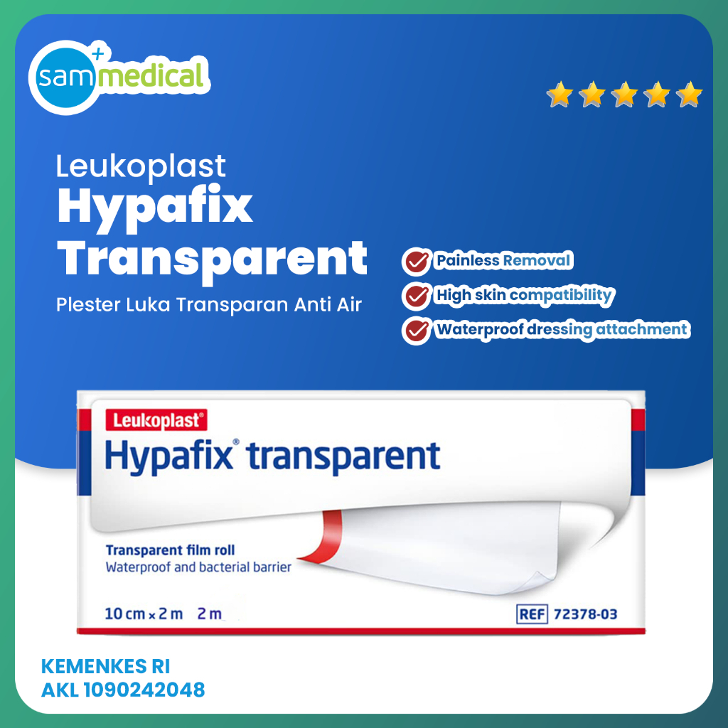 BSN Hypafix Transparent 10cmx2m / Wound Covering Plaster / Waterproof ...